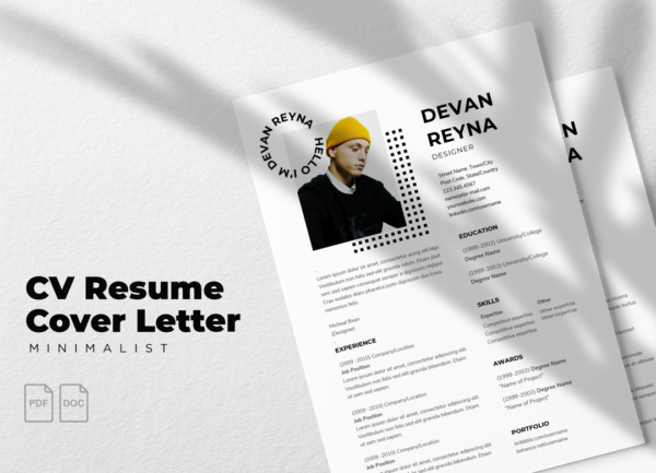 Devan Reyna - CV Resume Template - Designspace