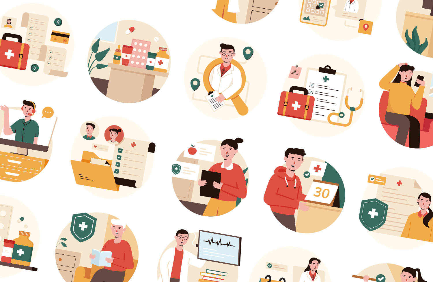 Behealth : Healthcare illustration Pack | Designspace