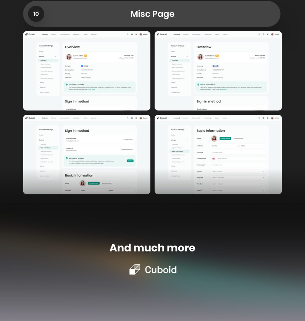 Cuboid Multi Purpose Dashboard UI Kit | Designspace