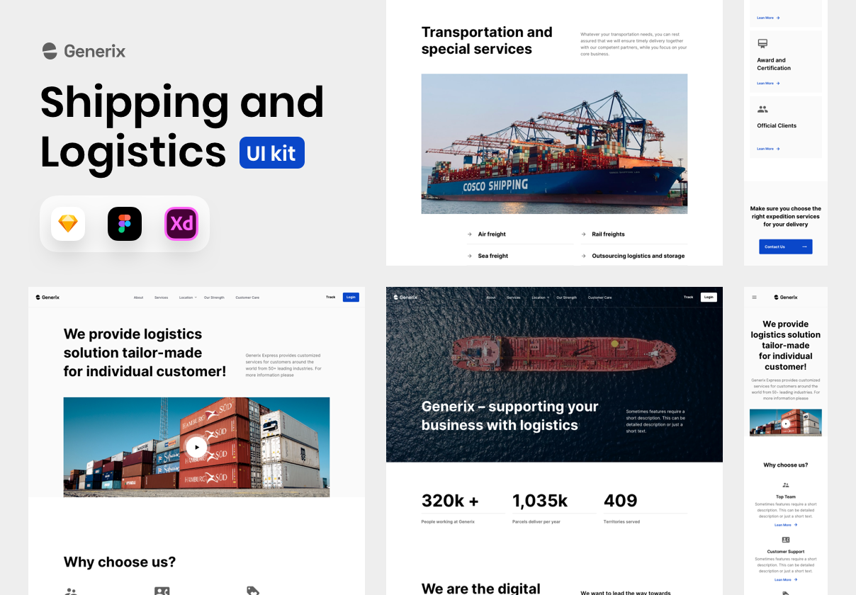 Generix: Shipping and Logistics SaaS Landing Page | Designspace