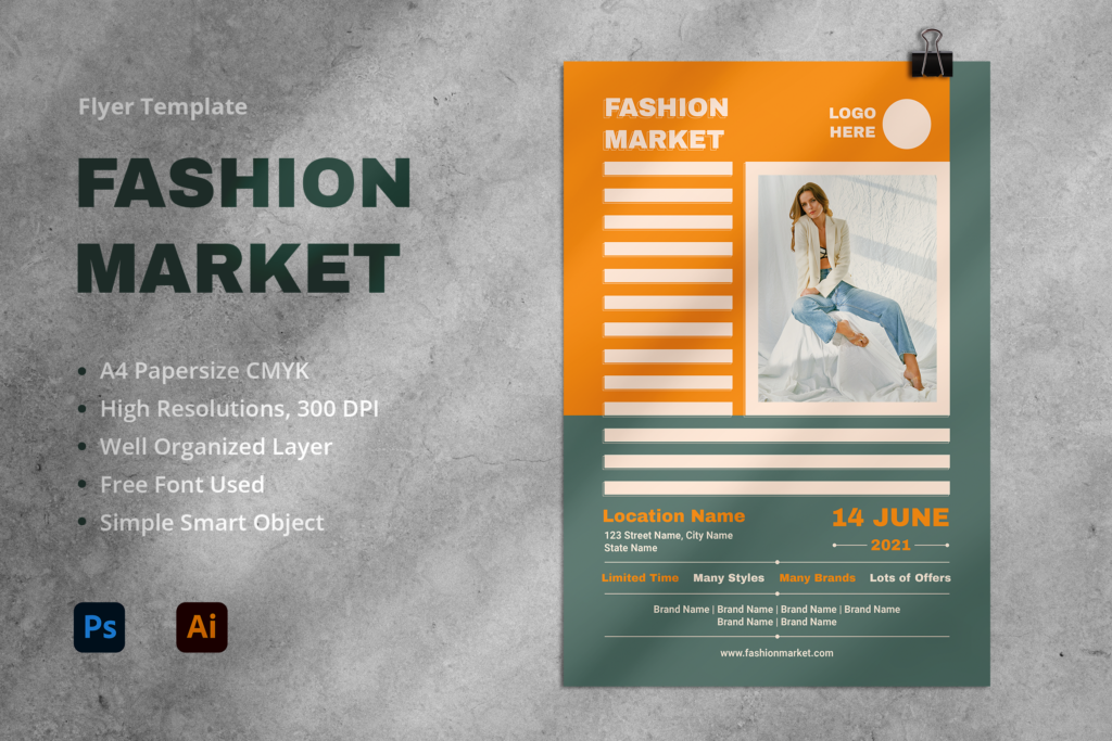 Fashion Market Poster Flyer | Designspace