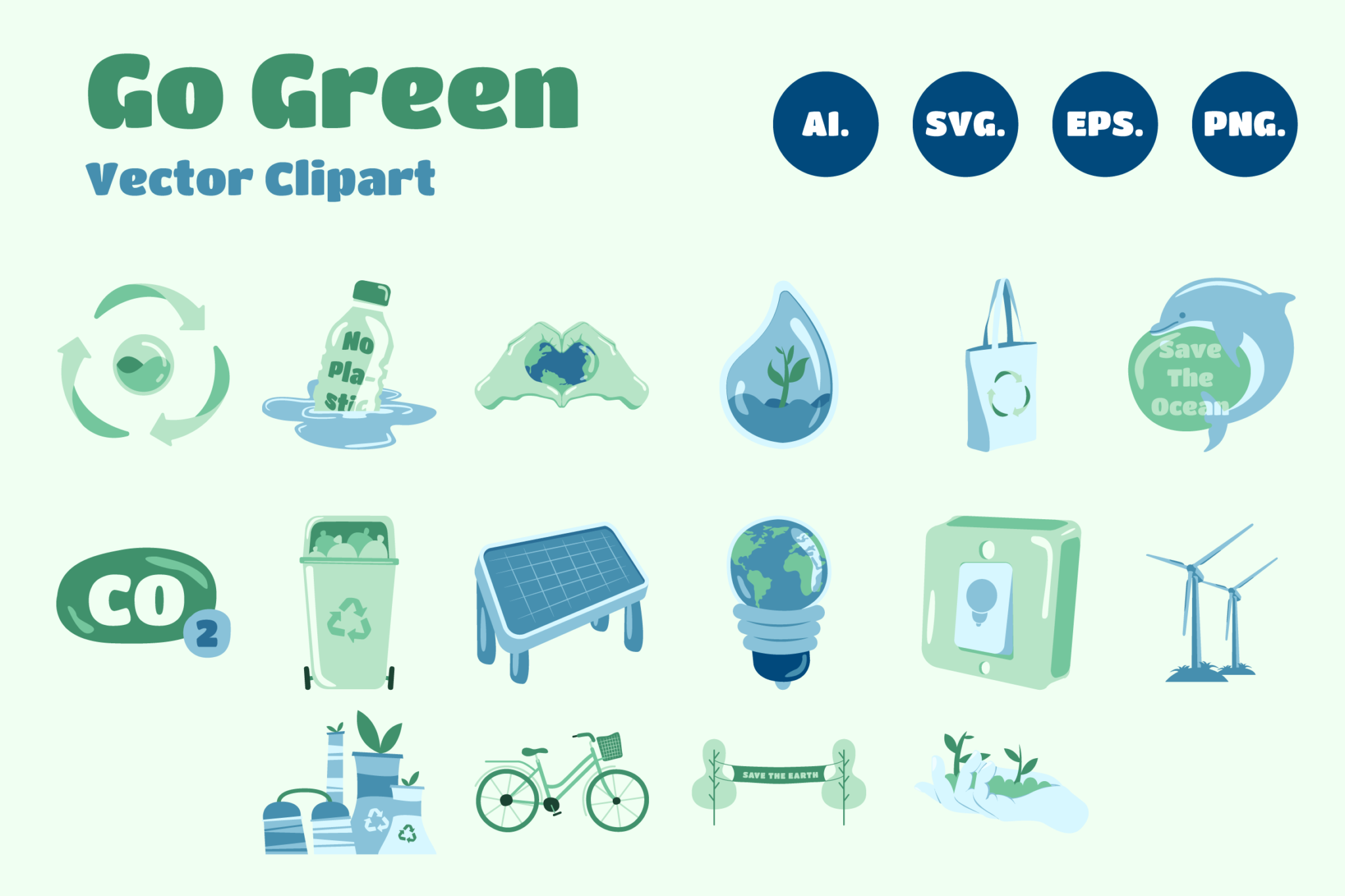 Go Green Clipart | Designspace