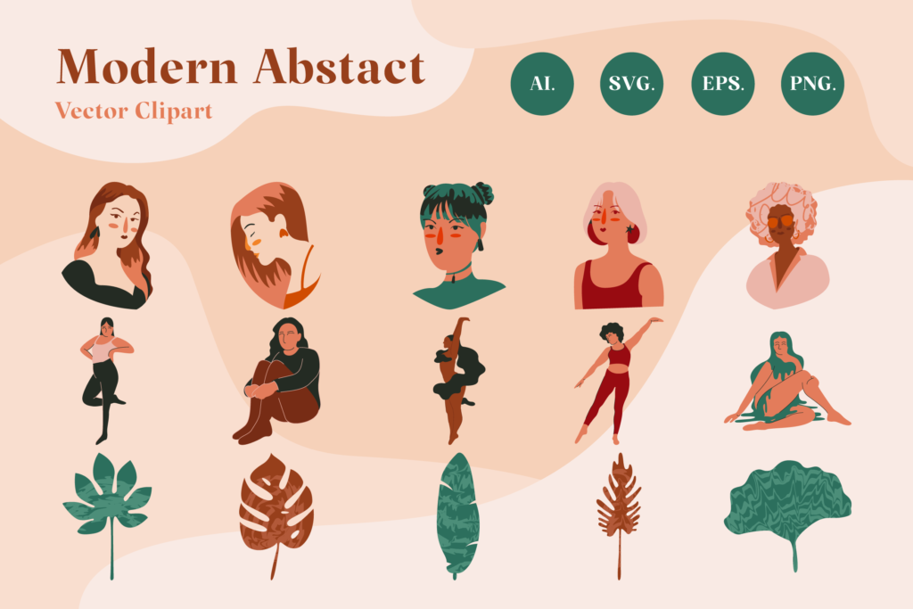 Modern Abstract Clipart | Designspace