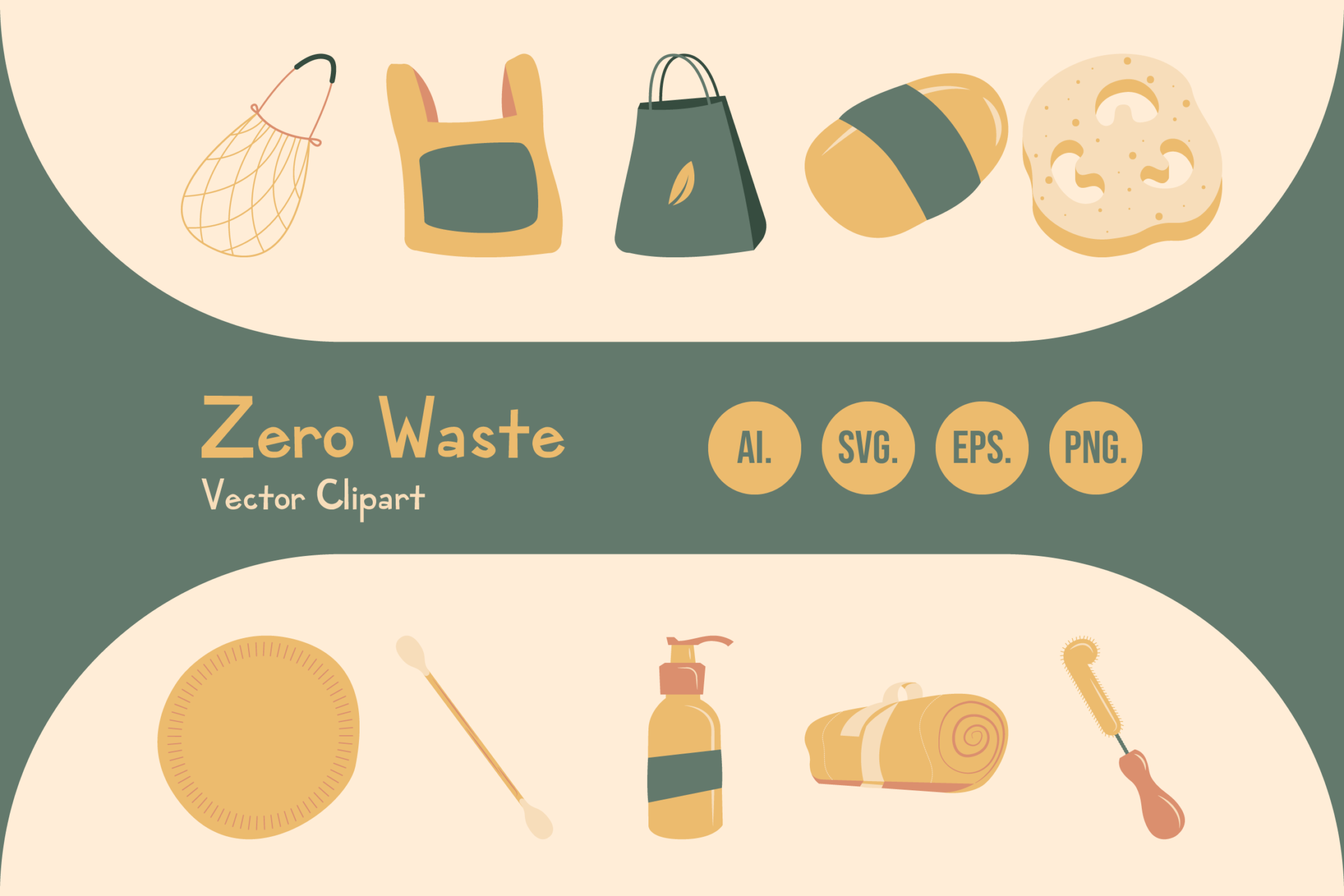 Zero Waste Clipart #2 | Designspace