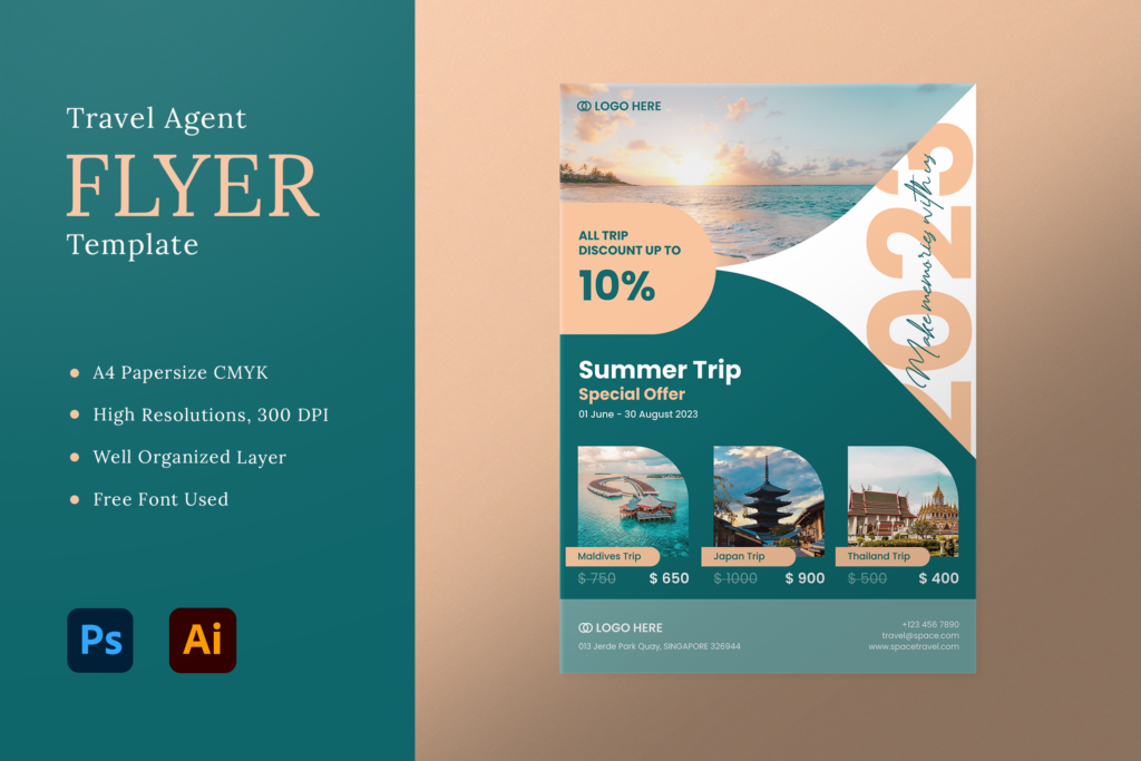 Flyer Travel Agent | Designspace
