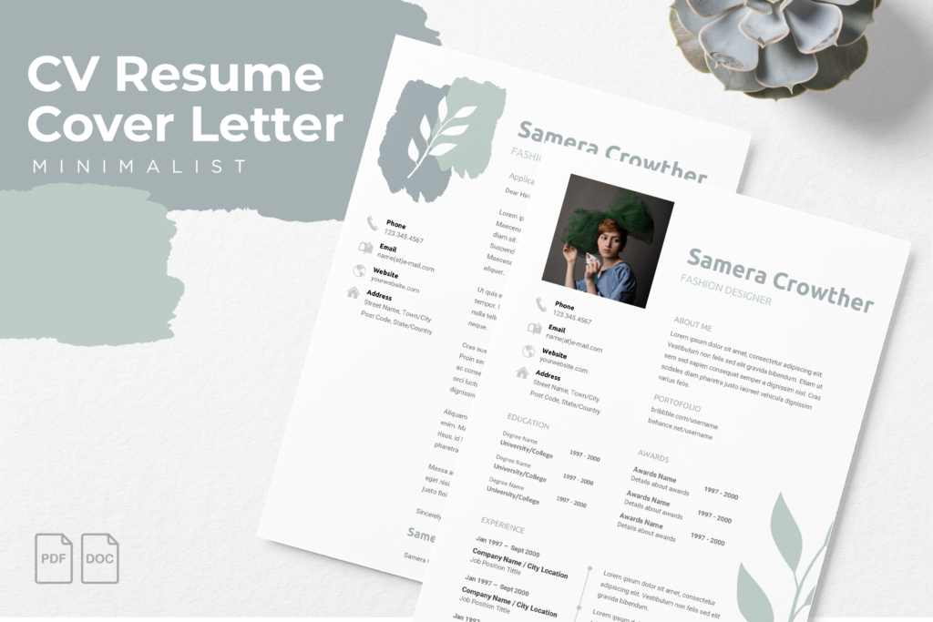 Samera Crowther - CV Resume Template | Designspace