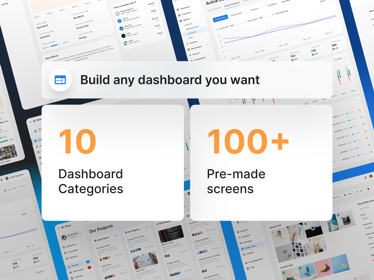 Prism Dashboard UI Kit - Designspace